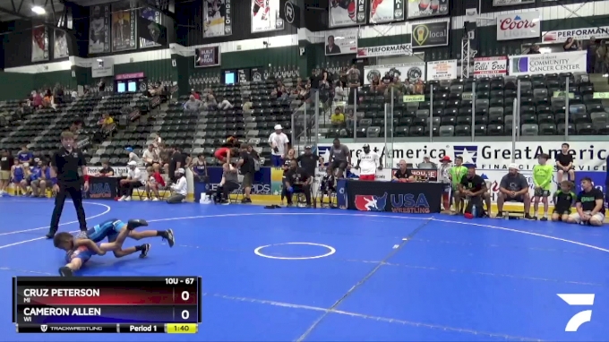 67 lbs Cons. Semi - Cameron Allen, WI vs Cruz Peterson, MI