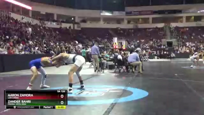 5A 126 lbs 3rd Place Match - Zander Bahri, Piedra Vista High vs Aaron ...