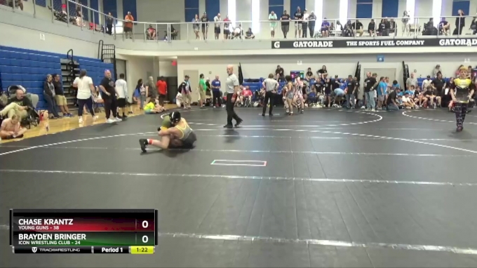 130 lbs Round 3 (8 Team) - Chase Krantz, Young Guns vs Brayden Bringer ...