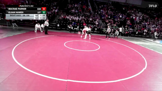6A 190 lbs 1st Place Match - Elijah Hawes, Layton vs Macrae Parker ...