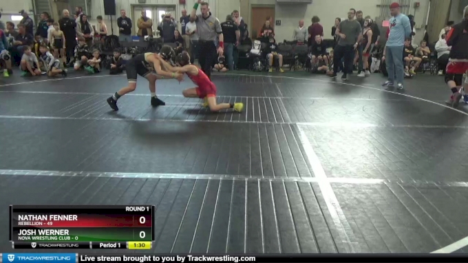 88 lbs Round 1 - Nathan Fenner, Rebellion vs Josh Werner, NOVA Wrestling Club