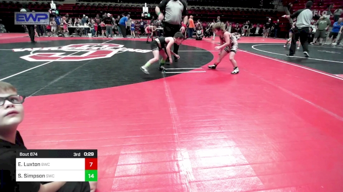 67 lbs Consolation - Kyler Miller, Glenpool Warriors vs Beckham Haubert ...