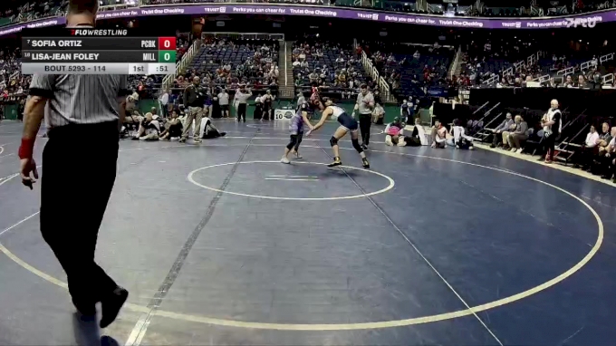 114 lbs Cons. Semi - Lisa-Jean Foley, Millbrook vs Sofia Ortiz, Panther ...