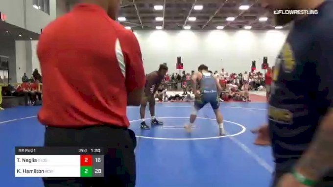 220 lbs Rr Rnd 1 - Tyler Neglia, D2 Ducks vs Kyonte Hamilton, Blue Claw ...