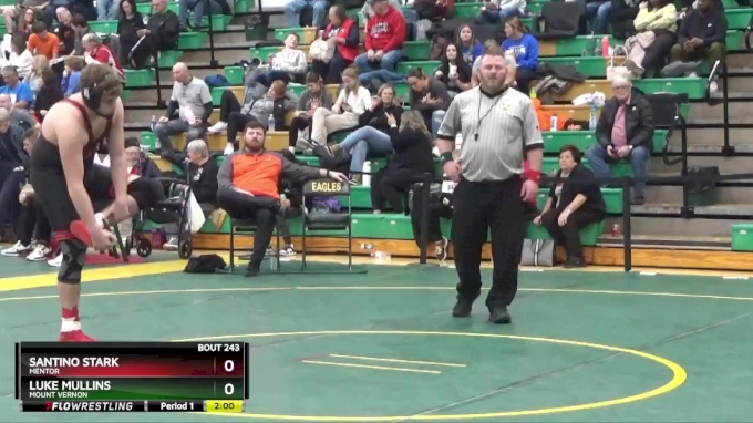 215 lbs Champ. Round 1 - Luke Mullins, Mount Vernon vs Santino Stark ...
