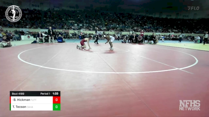 4A-144 lbs 1st Place Match - Beau Hickman, TUTTLE vs Treshuan Tecson ...