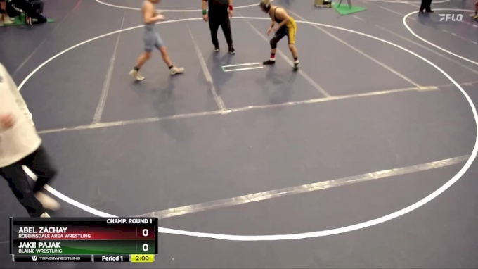 136 lbs Champ. Round 1 - Jake Pajak, Blaine Wrestling vs Abel Zachay ...