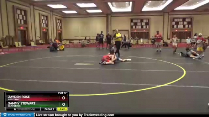 110 lbs 3rd Place Match - Zayden Rose, Bay County vs Sammy Stewart ...