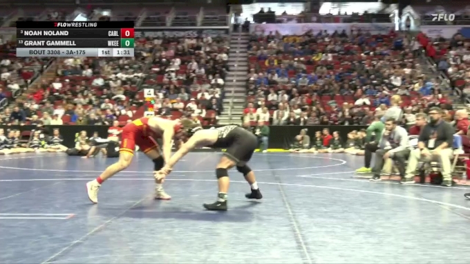 3A-175 lbs Cons. Round 2 - Noah Noland, Carlisle vs Grant Gammell, Waukee