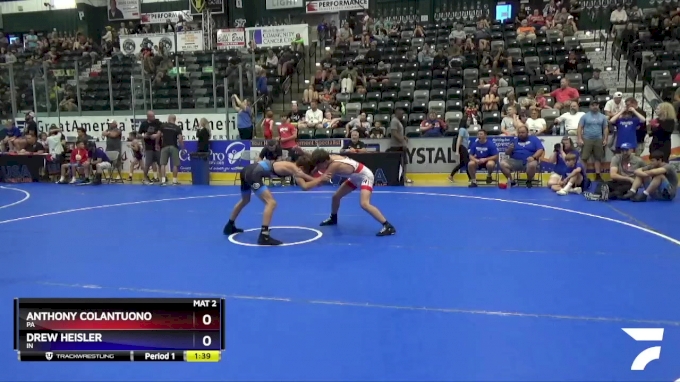 106 lbs 7th Place Match - Anthony Colantuono, PA vs Drew Heisler, IN