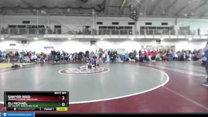 53 lbs Cons. Round 3 - Eli Michael, Jay County Wrestling Club vs Sawyer ...