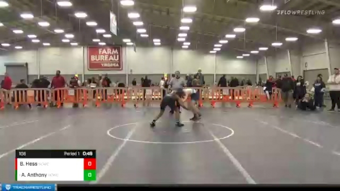 108 lbs 1st Place Match - Asher Anthony, VA Team Predator vs Brennon ...