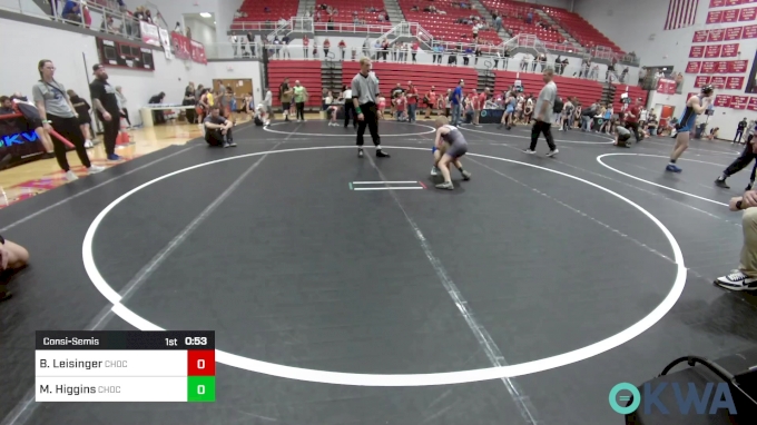 61 lbs Consolation - Bexley Leisinger, Choctaw Ironman Youth Wrestling ...