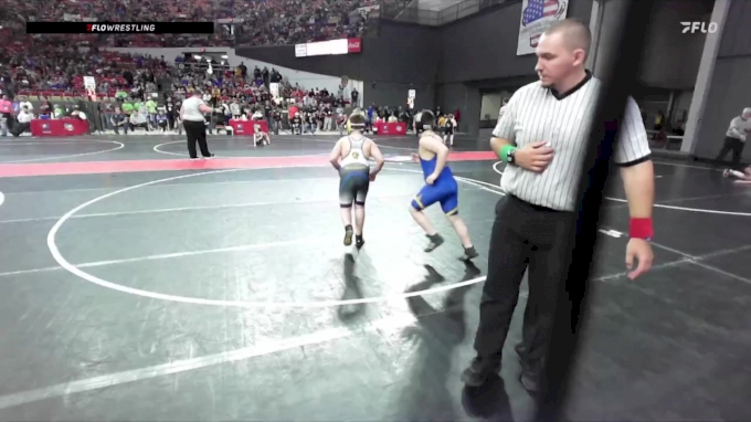 135 lbs Cons. Round 2 - Ethan Berg, Bonduel vs Sam Letourneau ...