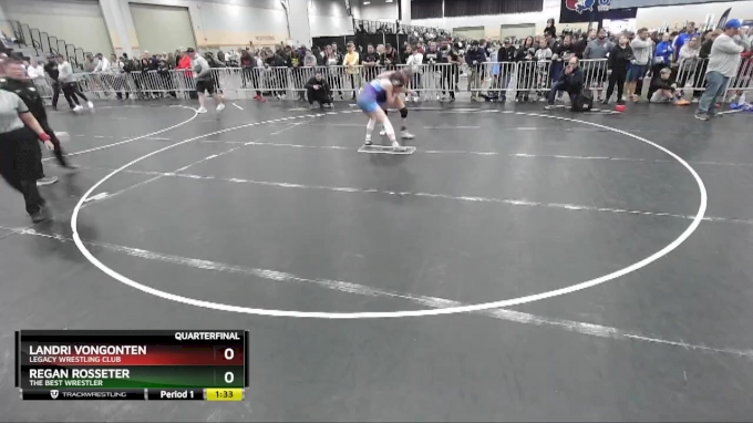 130 lbs Quarterfinal - Regan Rosseter, The Best Wrestler vs Landri ...