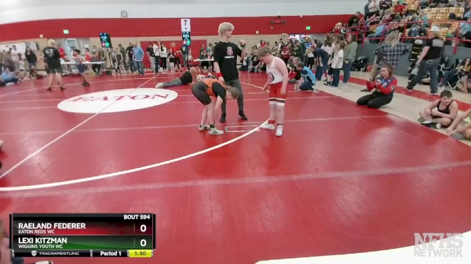 98-109 lbs Round 3 - Lexi Kitzman, Wiggins Youth WC vs Raeland Federer ...