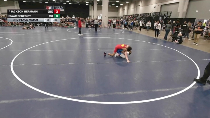 75 lbs 3rd Place Match - Jackson Hermann, Greater Heights Wrestling ...
