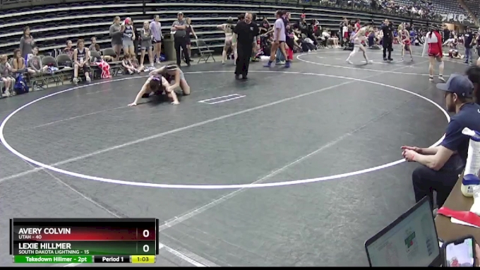 126 lbs Finals (8 Team) - Avery Colvin, Utah vs Lexie Hillmer, South ...