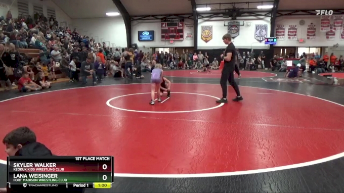 Bracket 9 lbs 1st Place Match - Skyler Walker, Keokuk Kids Wrestling ...
