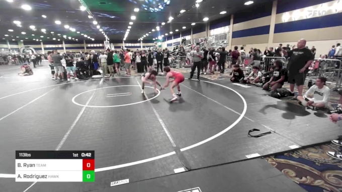 113 lbs Consi Of 32 #1 - Brandon Ryan, Team So-Cal WC vs Alex Rodriguez ...