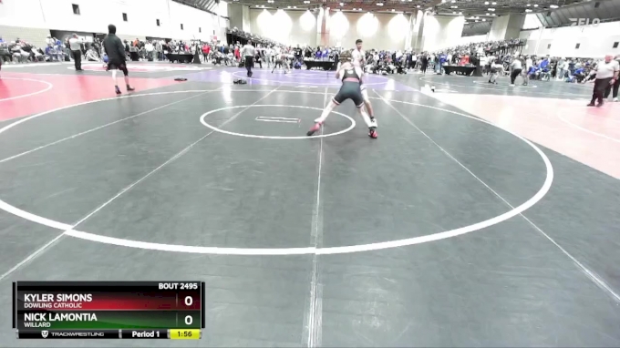 126 lbs Champ. Round 2 - Kyler Simons, Dowling Catholic vs Nick ...