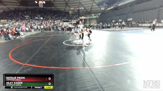 Girls 1B/2B/1A/2A 125 Cons. Round 2 - Kiley Kaiser, Okanogan (Girls) vs ...
