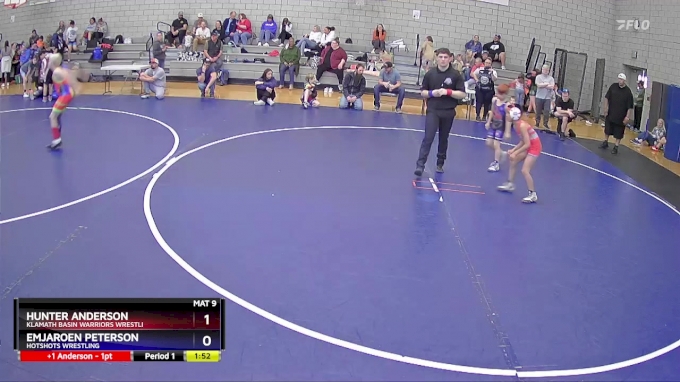 67 lbs Round 3 - Hunter Anderson, Klamath Basin Warriors Wrestli vs ...