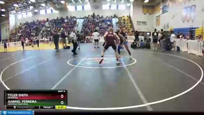 138 lbs Cons. Round 5 - Tyler Smith, Brandon vs Gabriel Ferreira ...