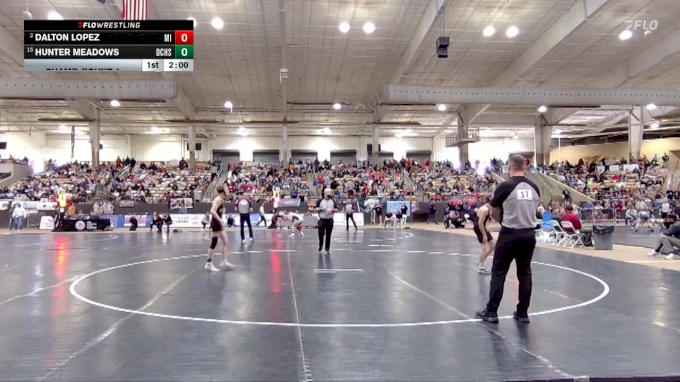 A 113 lbs Champ. Round 1 - Hunter Meadows, David Crockett High School ...