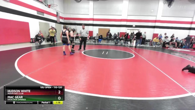 110-120 lbs 1st Place Match - Hudson White, Mules Mat Club vs Mac Gear, Excelsior Springs