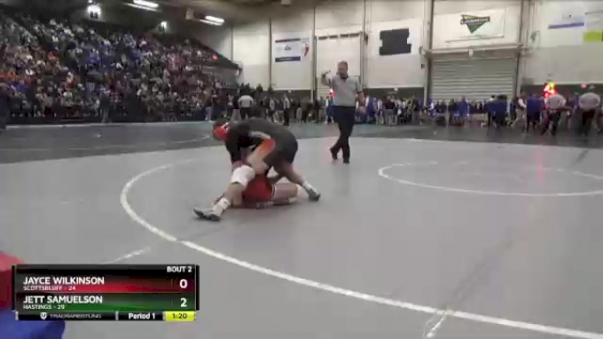 160 lbs Quarterfinals (8 Team) - Jayce Wilkinson, Scottsbluff vs Jett ...