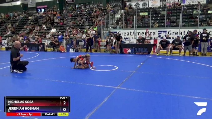 53 lbs Cons. Round 1 - Nicholas Sosa, FL vs Jeremiah Hosman, IL