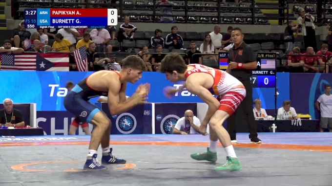 55 kg 1/8 Final - Armen Papikyan, Armenia vs Greyton Burnett, United States