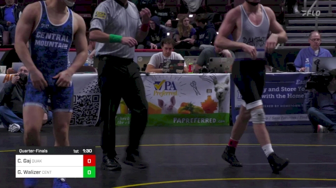 152 lbs Quarterfinal - Collin Gaj, Quakertown vs Griffin Walizer ...