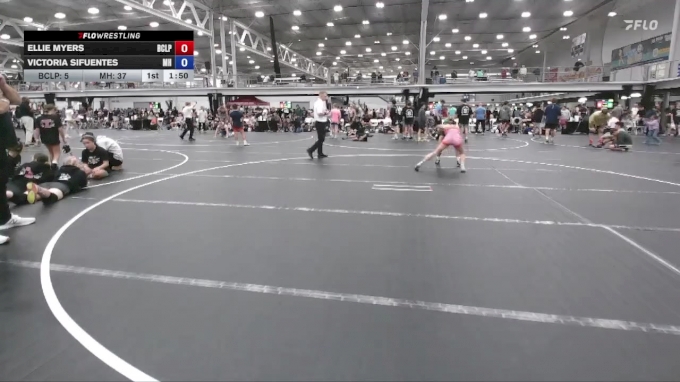 110 lbs Round 3 - Ellie Myers, BC Lady Predators vs Victoria Sifuentes ...