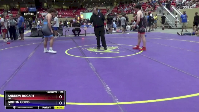 175 lbs Champ. Round 1 - Andrew Bogart, MO vs Griffin Goins, OK