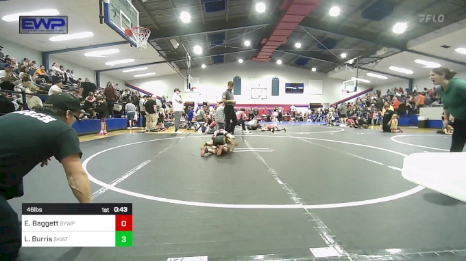 46 lbs Consi Of 16 #1 - Emerson Baggett, Beggs Youth Wrestling Program ...