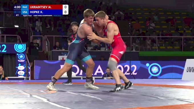 110 kg 1/8 Final - Maxim Ukraintsev, Kazakhstan vs Koy Hopke, United States