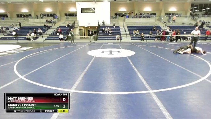 184 lbs Cons. Round 2 - Matt Bremner, American International vs Markys ...