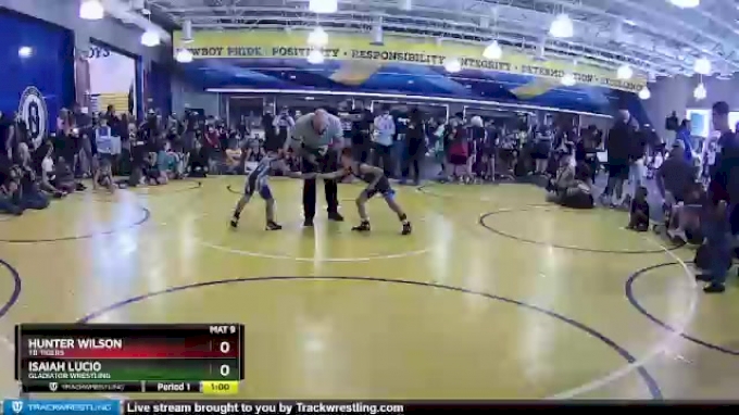 50 lbs Quarterfinal - Isaiah Lucio, Gladiator Wrestling vs Hunter ...