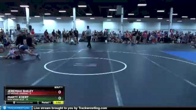 88 lbs Round 1 (8 Team) - Marty Koert, Iron Horse Blue vs Jeremiah ...
