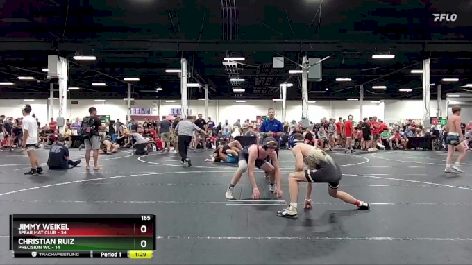 165 lbs Round 3 (4 Team) - Jimmy Weikel, Spear Mat Club vs Christian ...