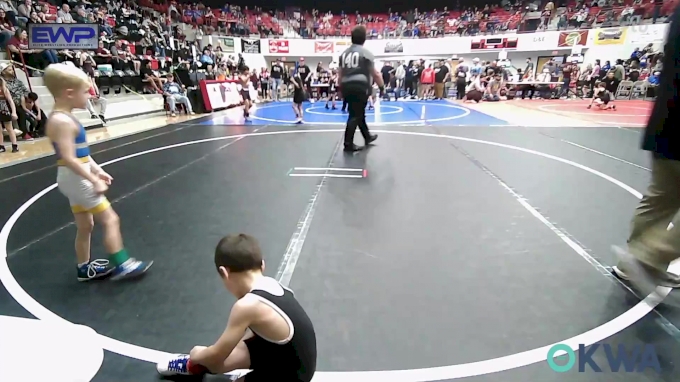 43 lbs Quarterfinal - Dawsyn Hawkins, Hulbert vs Rafe Evans, Tiger ...