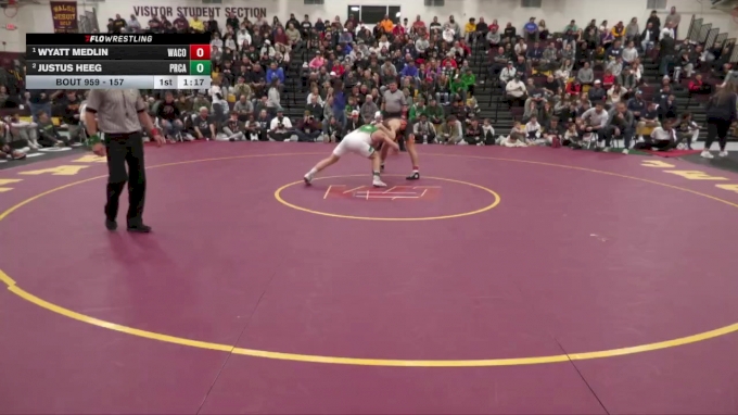 157 lbs 1st Place Match - Wyatt Medlin, Washington Community vs Justus ...