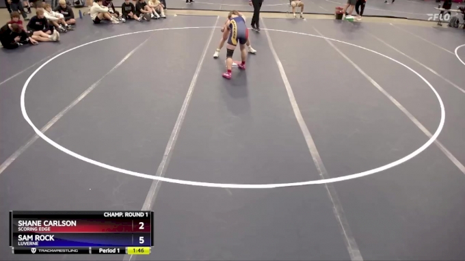 190 lbs Champ. Round 1 - Shane Carlson, Scoring Edge vs Sam Rock, Luverne