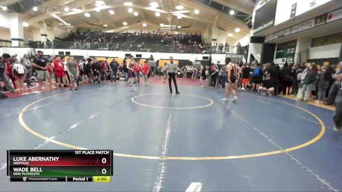 152 lbs 1st Place Match - Wade Bell, New Plymouth vs Luke Abernathy ...