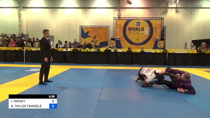 IJAH IWASEY vs BRANDON TAYLOR TWADDLE 2023 World IBJJF Jiu-Jitsu No-Gi ...