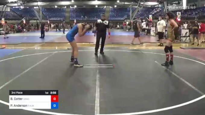 109 lbs 3rd Place - Brittany Cotter, Gracie Barra vs Presley Anderson ...