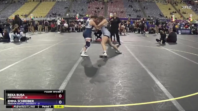 180 lbs Round 1 (16 Team) - Reka Busa, Life University vs Emma ...