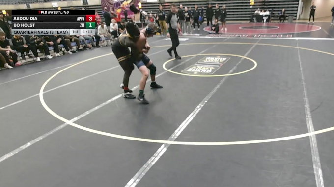 160 lbs Quarterfinals (8 Team) - Bo Holst, Zumbrota-Mazeppa, MN vs ...